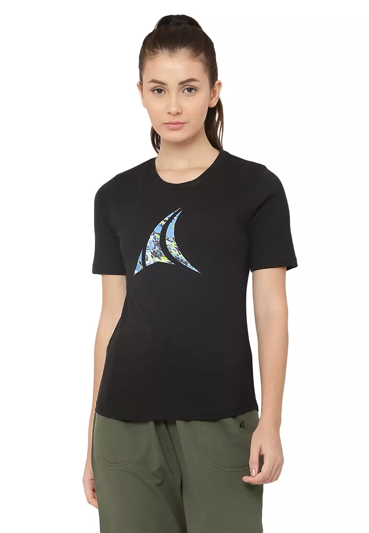 Buy Fitleasure Women's Training/Gym Basic Black Tee 2025 Online | ZALORA Philippines