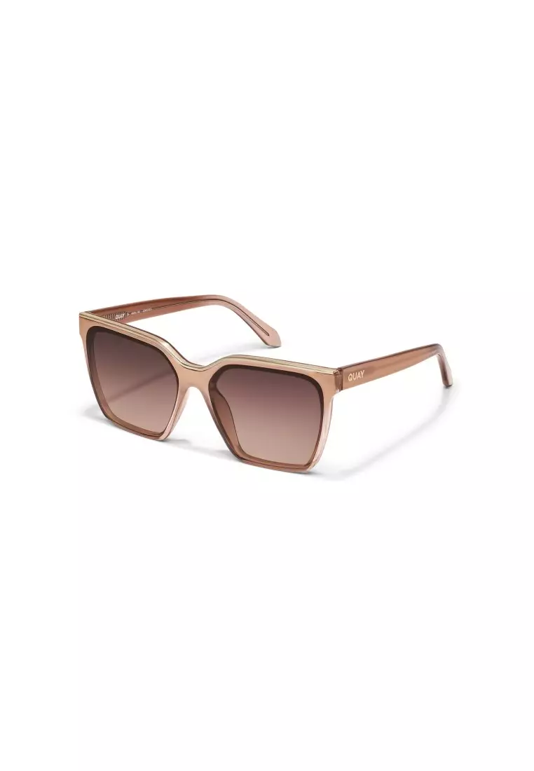 Buy QUAY Level Up Sunglasses - Chamomile/Dark Fawn Online | ZALORA Malaysia