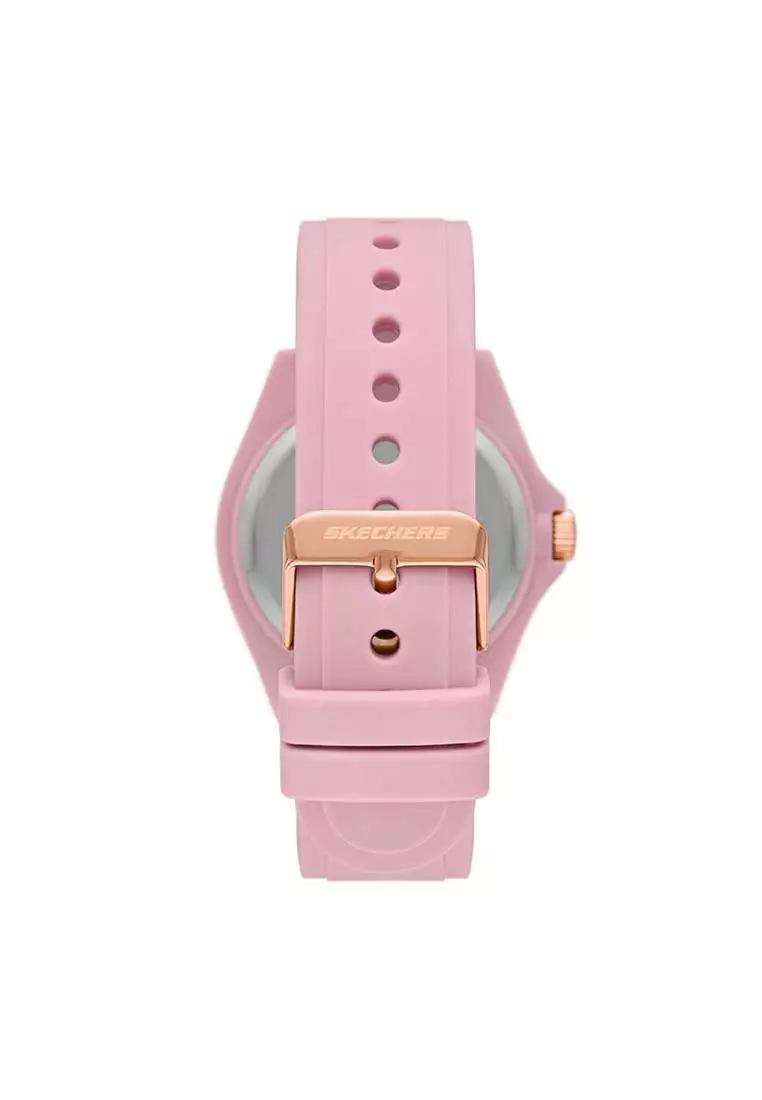 Buy Skechers Rosencrans Sport Luxe Pink Silicone Strap Analog Watch SKC ...