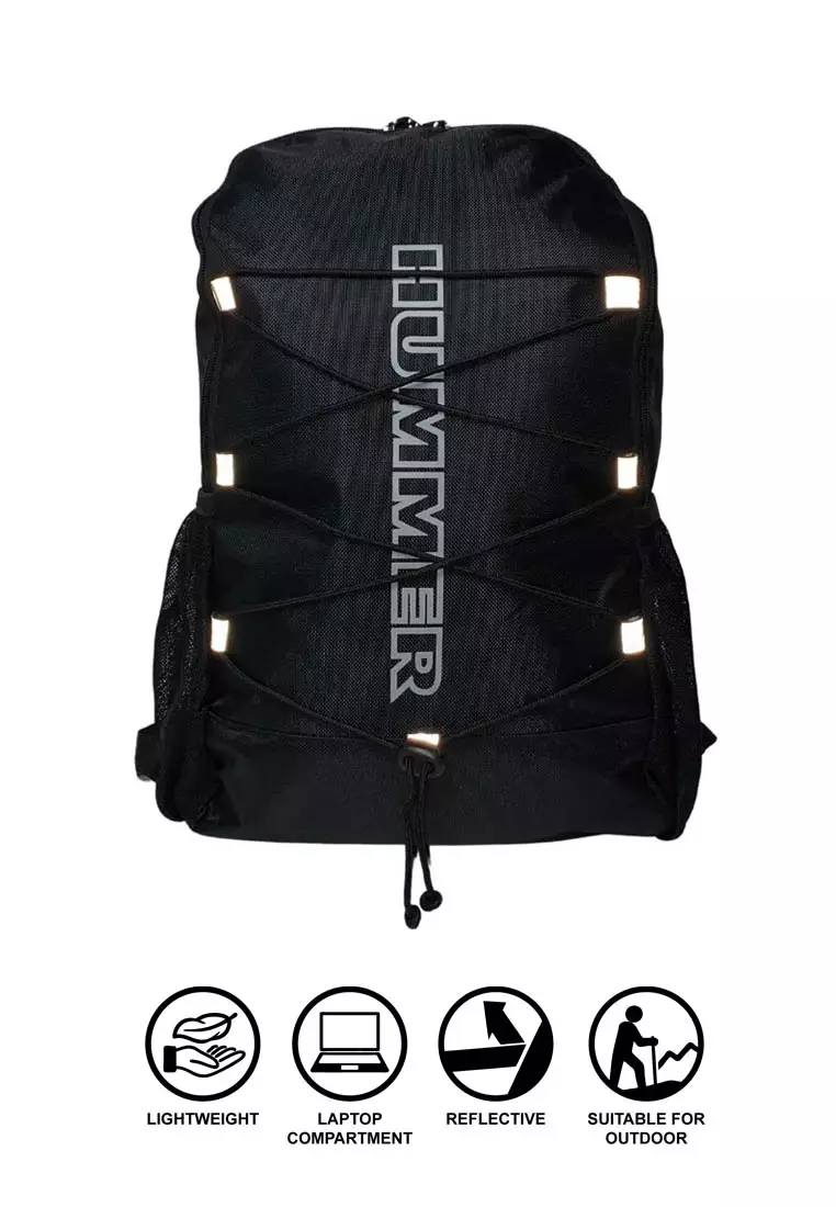 Buy Hummer HUMMER 45CM Black Backpack Flash Online | ZALORA Malaysia