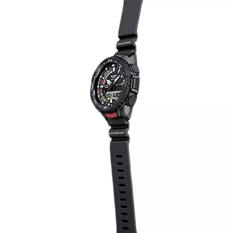 Jual Casio Jam Tangan Pria Casio Pro Trek PRT-B70-1DR Fishing Edition Digital Analog Black Dial ...