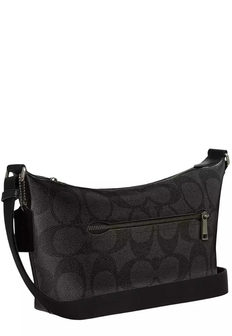 Buy COACH Small Finn Crossbody Bag With Pouch In Maxi Signature Canvas ...