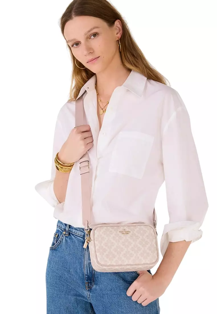 Buy Kate Spade Spade Flower Camera Bag - Rose Smoke 2025 Online | ZALORA