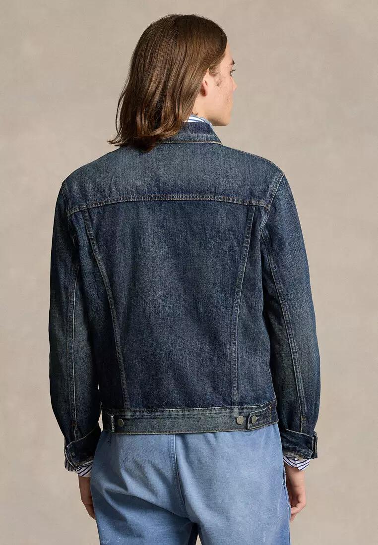 Buy Polo Ralph Lauren Faded Denim Trucker Jacket 2025 Online | ZALORA