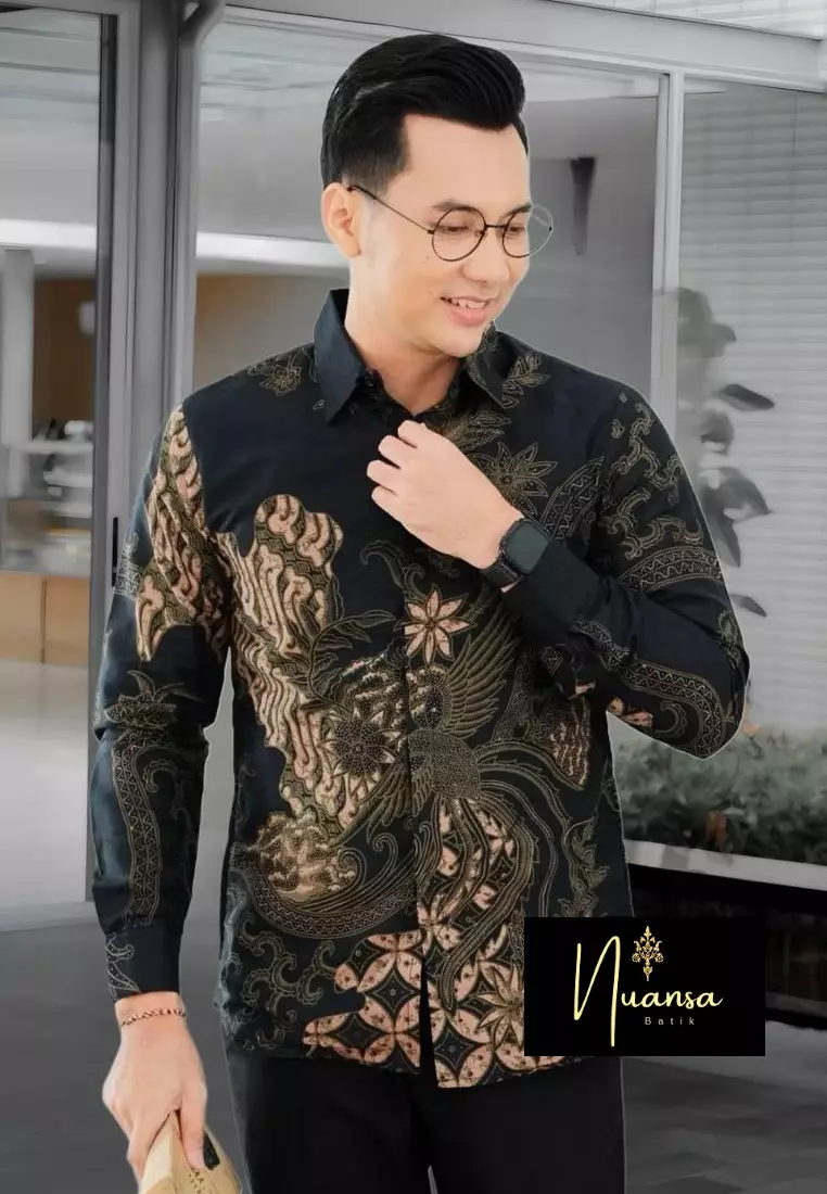 Jual Nuansa Batik Adhinata Kemeja Batik Exclusive Premium Pria Casual Modern Lengan Panjang ...