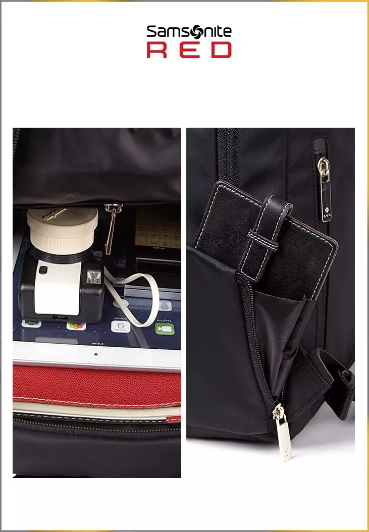 Jual Samsonite Samsonite Red Label Reny Backpack - Black Original 2024 ...