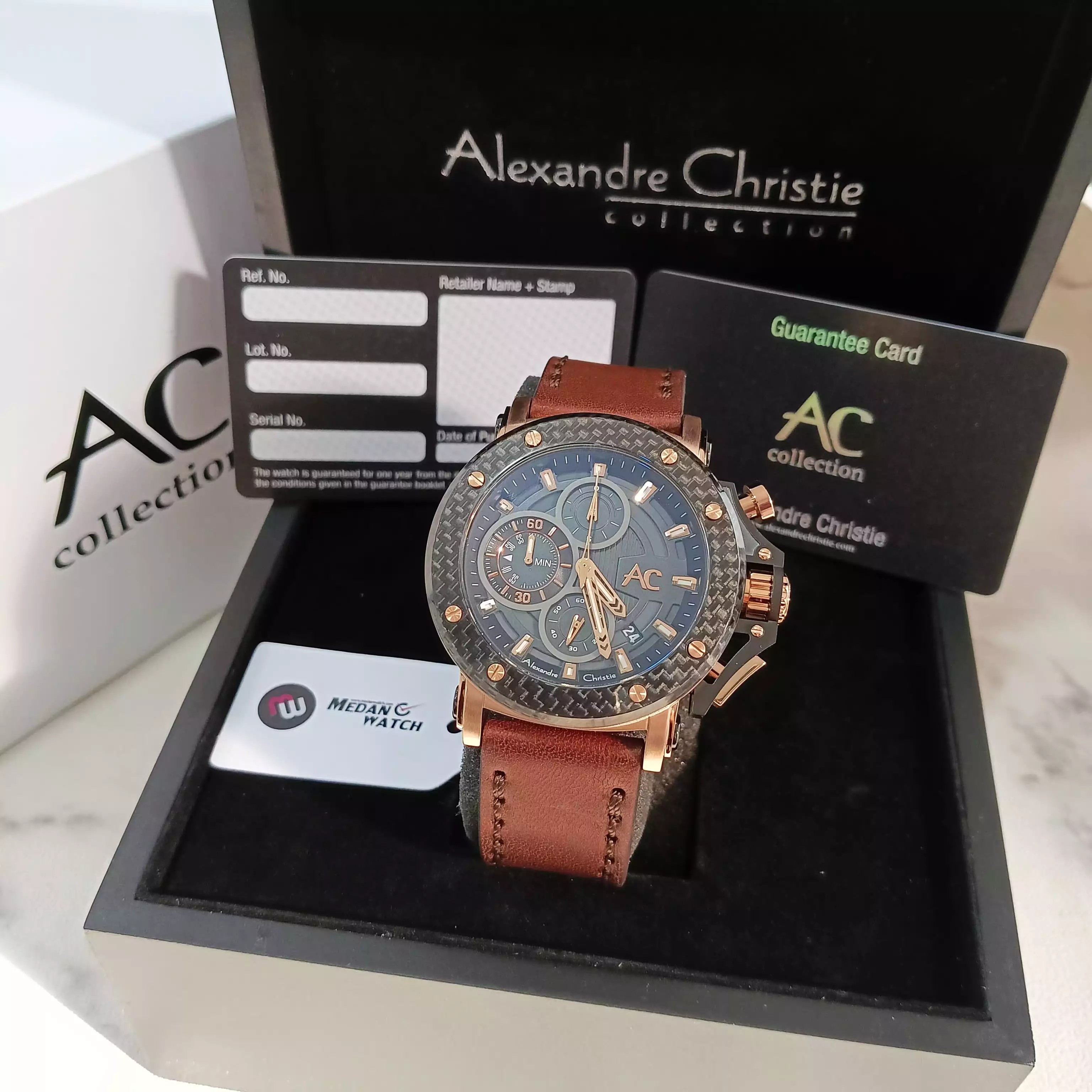 Jual Alexandre Christie Alexandre Christie Jam Tangan Pria - Brown ...