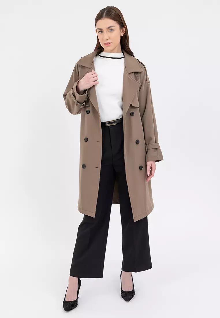 Buy Well Suited Relaxed Fit Light Trench coat 2026 Online | ZALORA ...