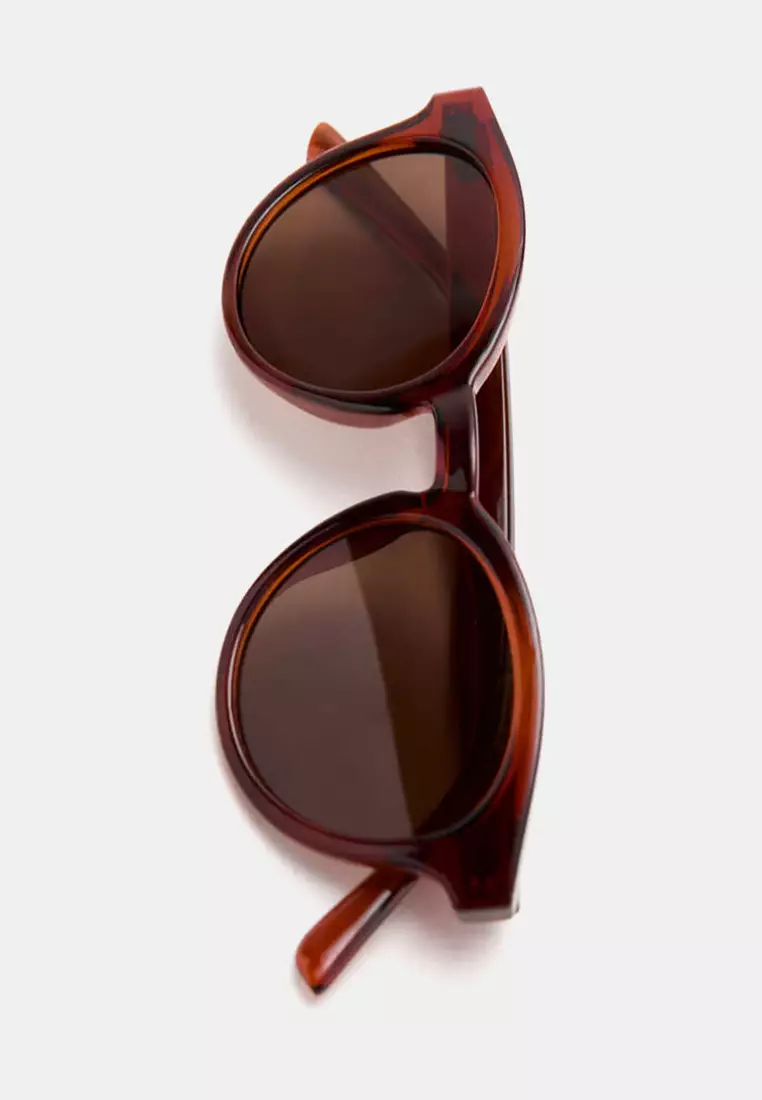Jual Mango Round-Framed Sunglasses Original 2026 | ZALORA Indonesia