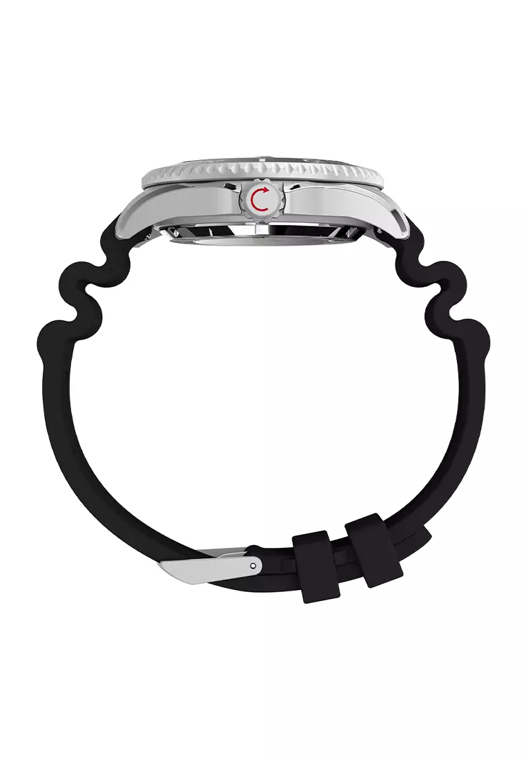 Buy Timex Timex Deepwater Meridian 200 Black Rubber Analog Automatic ...