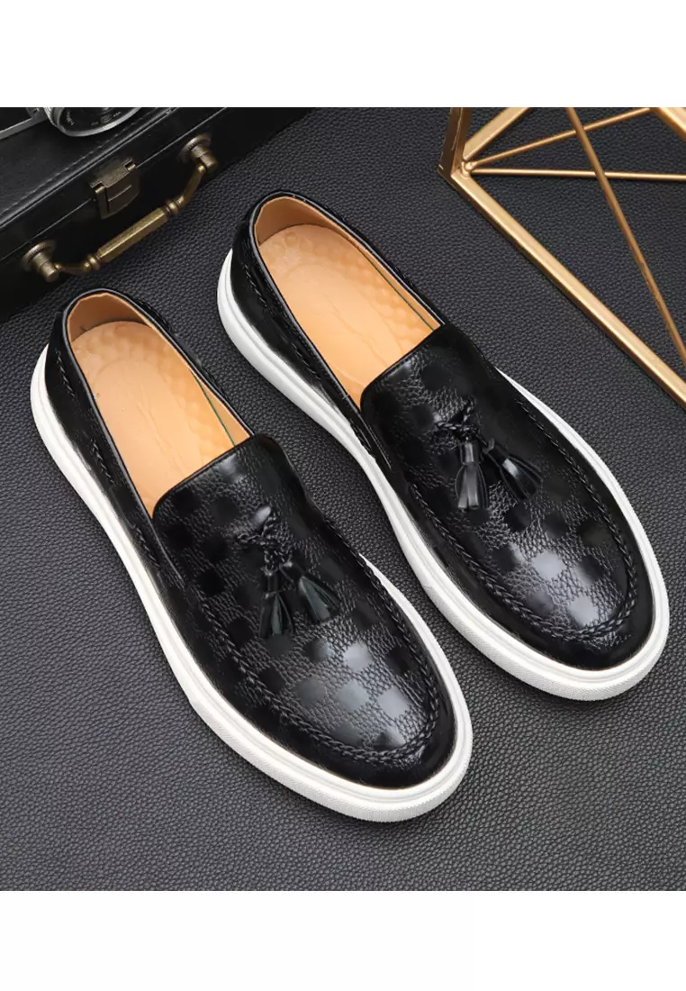 Buy Twenty Eight Shoes Checkered Pattern Synthetic Leather Tassel ...