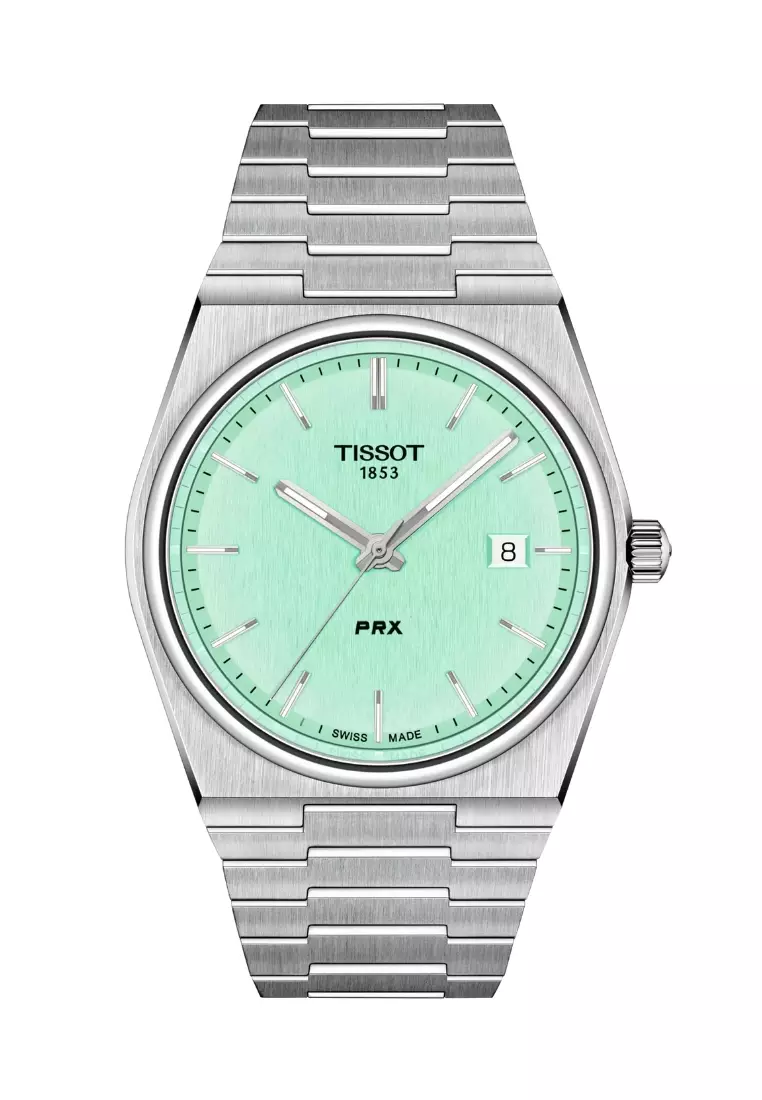 Buy TISSOT Tissot PRX 40mm Light Green Dial Stainless Steel Band Quartz ...