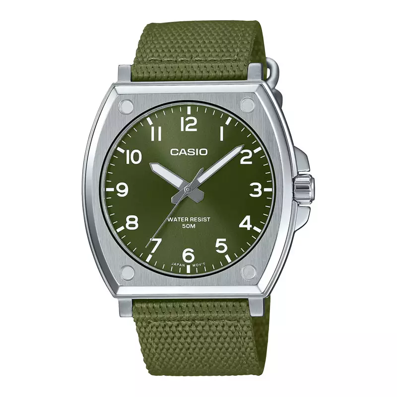 Jual CASIO Jam Tangan Pria Casio General MTP-E730C-3AVDF Men Green Dial ...