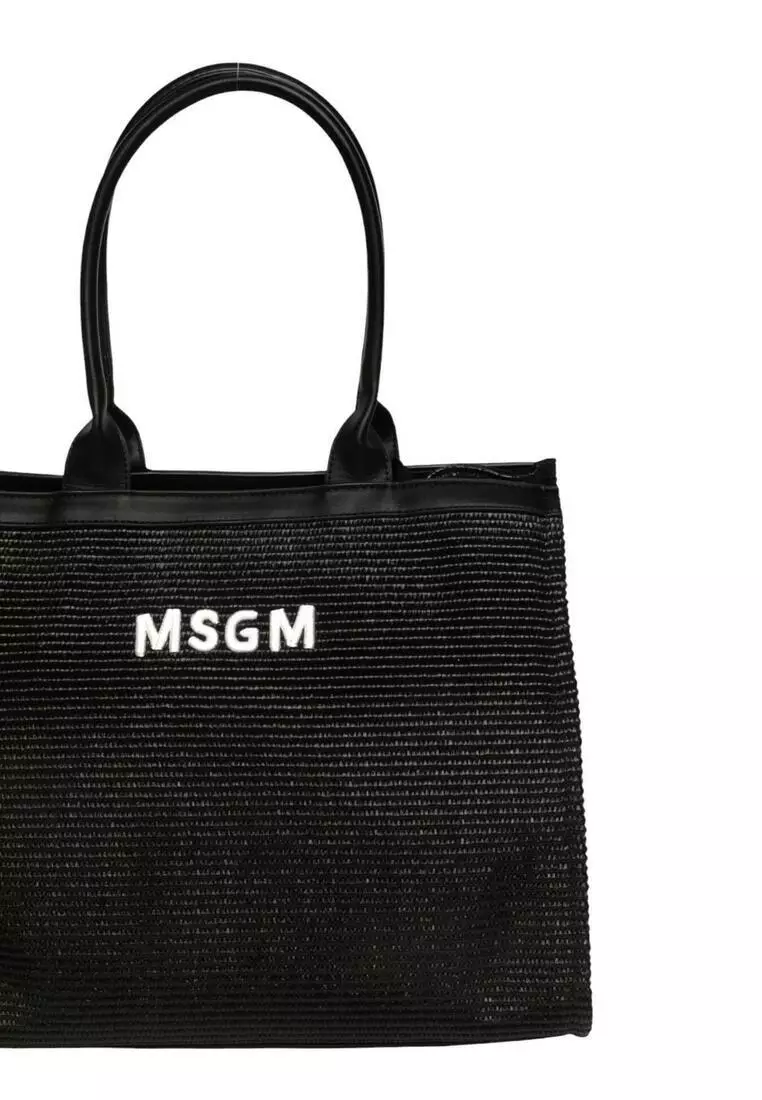 Buy Msgm Straw Tote Bag 2025 Online | ZALORA Philippines