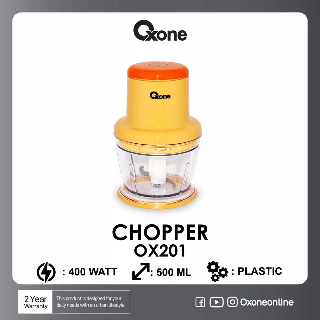 Jual Oxone Oxone OX201 Chopper Penghalus Bawang Portable Super Tajam ...