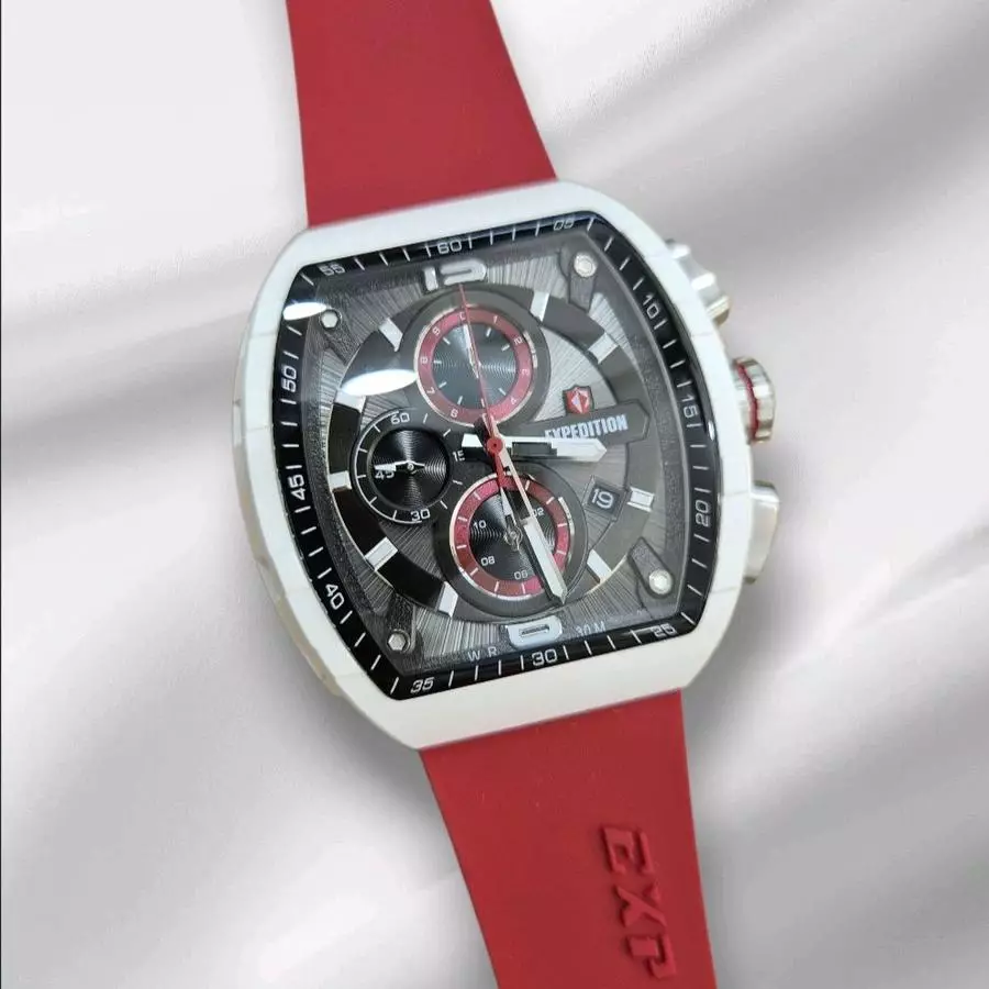Jual Expedition Expedition 6782 Putih Silver Karet Merah Cowok Original ...