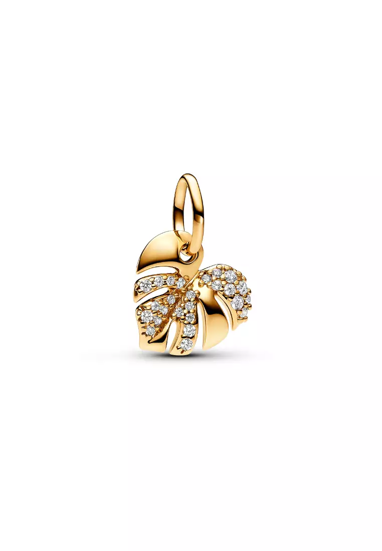 Buy Pandora Sparkling Monstera Leaf Dangle Charm 2025 Online | ZALORA ...
