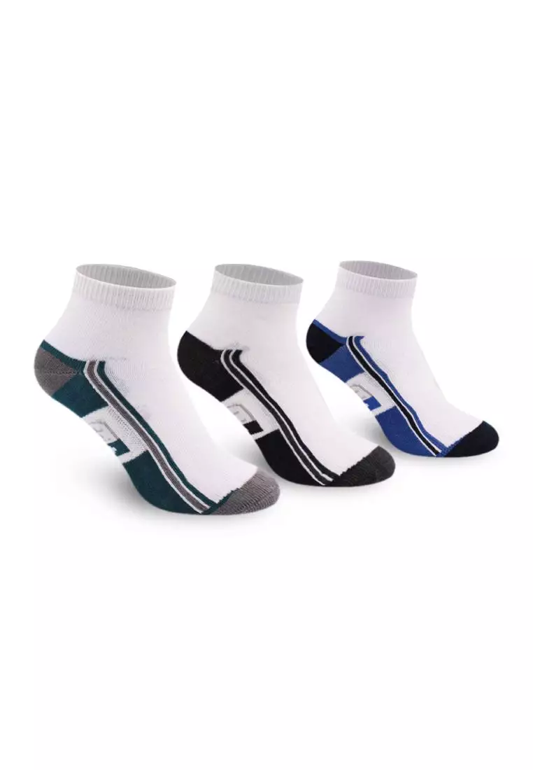 Buy Burlington Dri Plus Boys' Children School Casual Lite Ankle Socks 3 ...