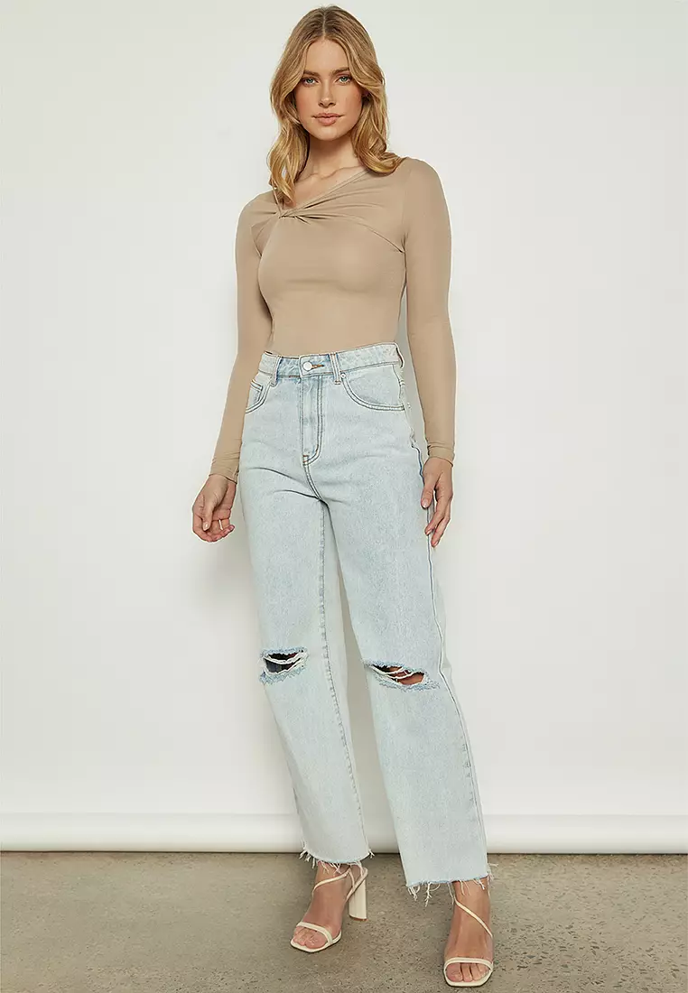 Buy Style State Twisted Neckline Top 2025 Online | ZALORA Philippines