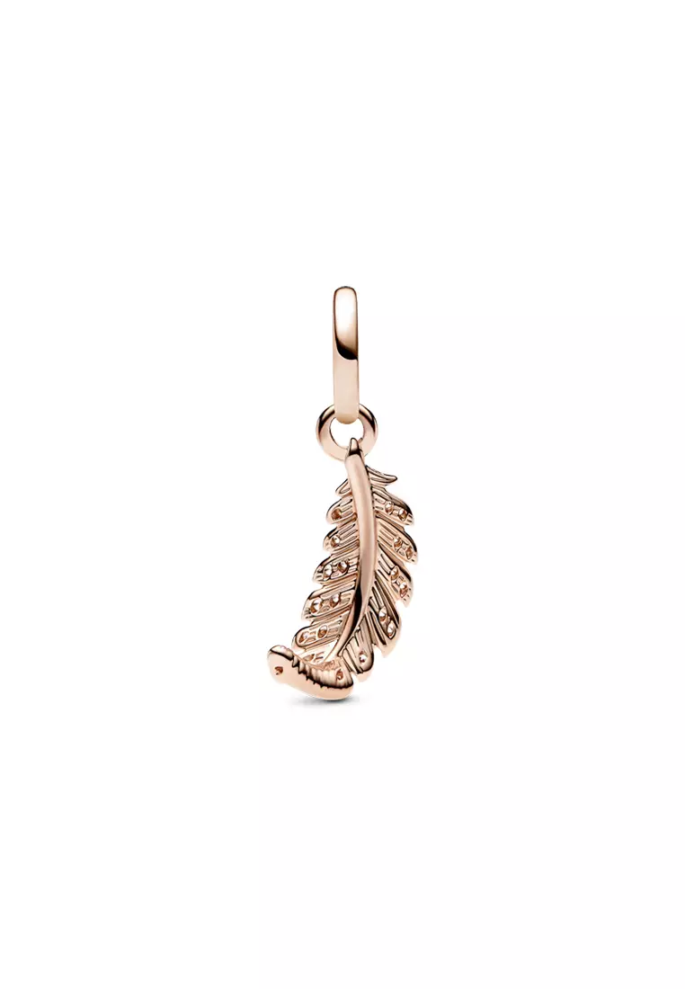 Buy PANDORA Pandora Floating Curved Feather Dangle Charm Online ...