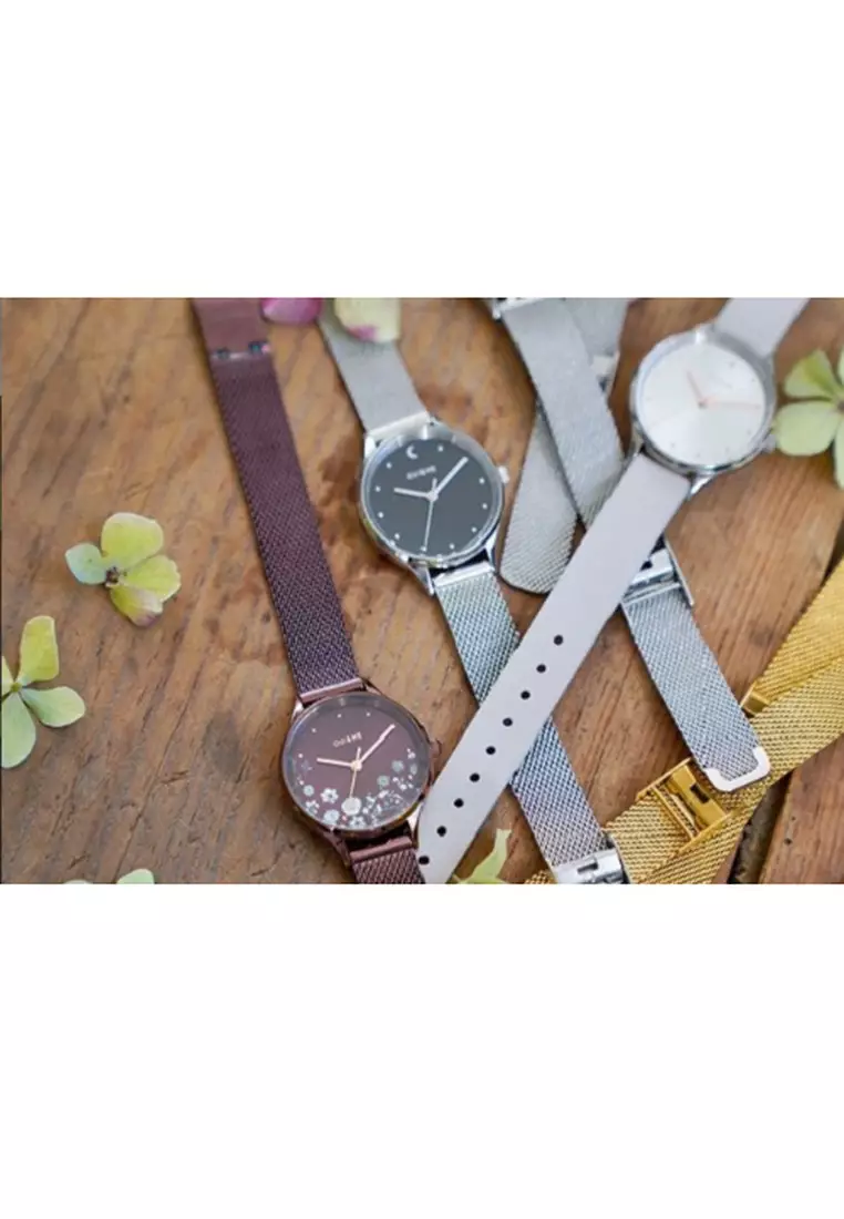 Buy Oui & Me [Sustainable Watch] Oui & Me Minette Quartz Watch Silver ...