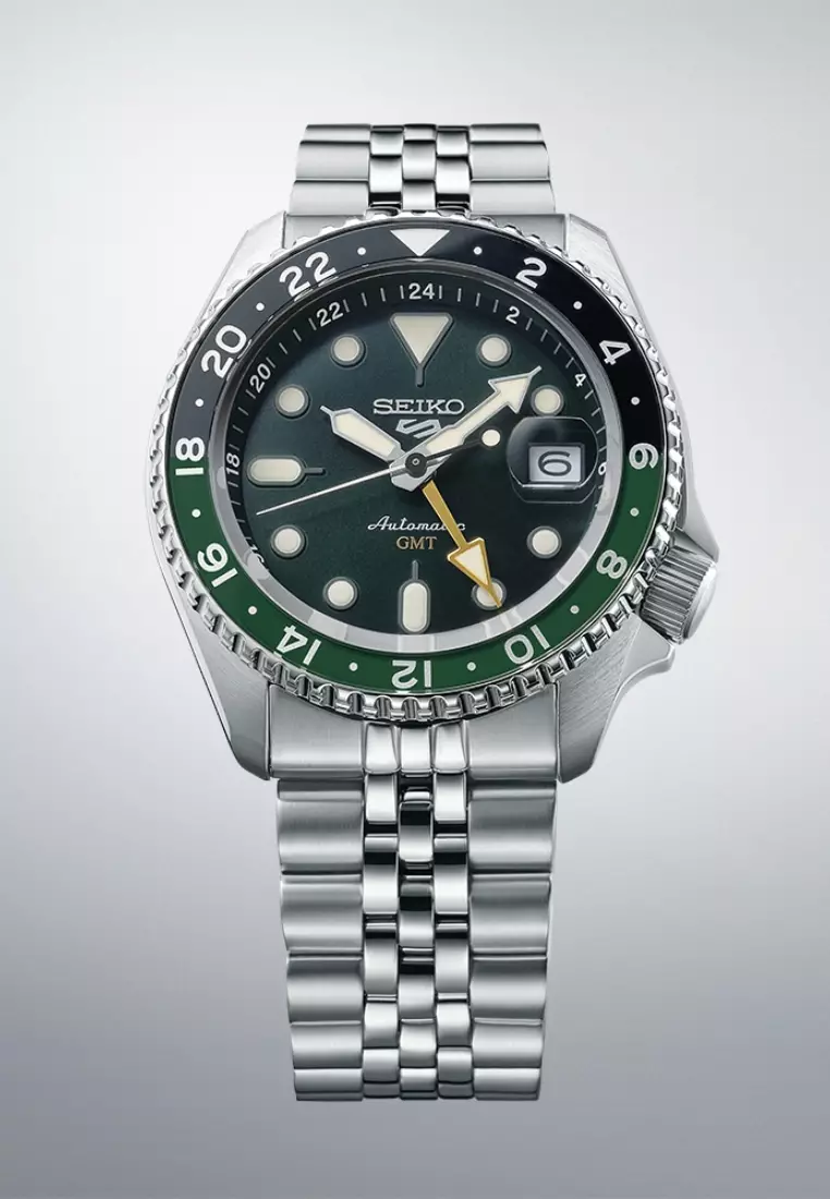 Buy Seiko Seiko 5 Sports SKX Series Bi-Color Mechanical GMT Green Dial ...