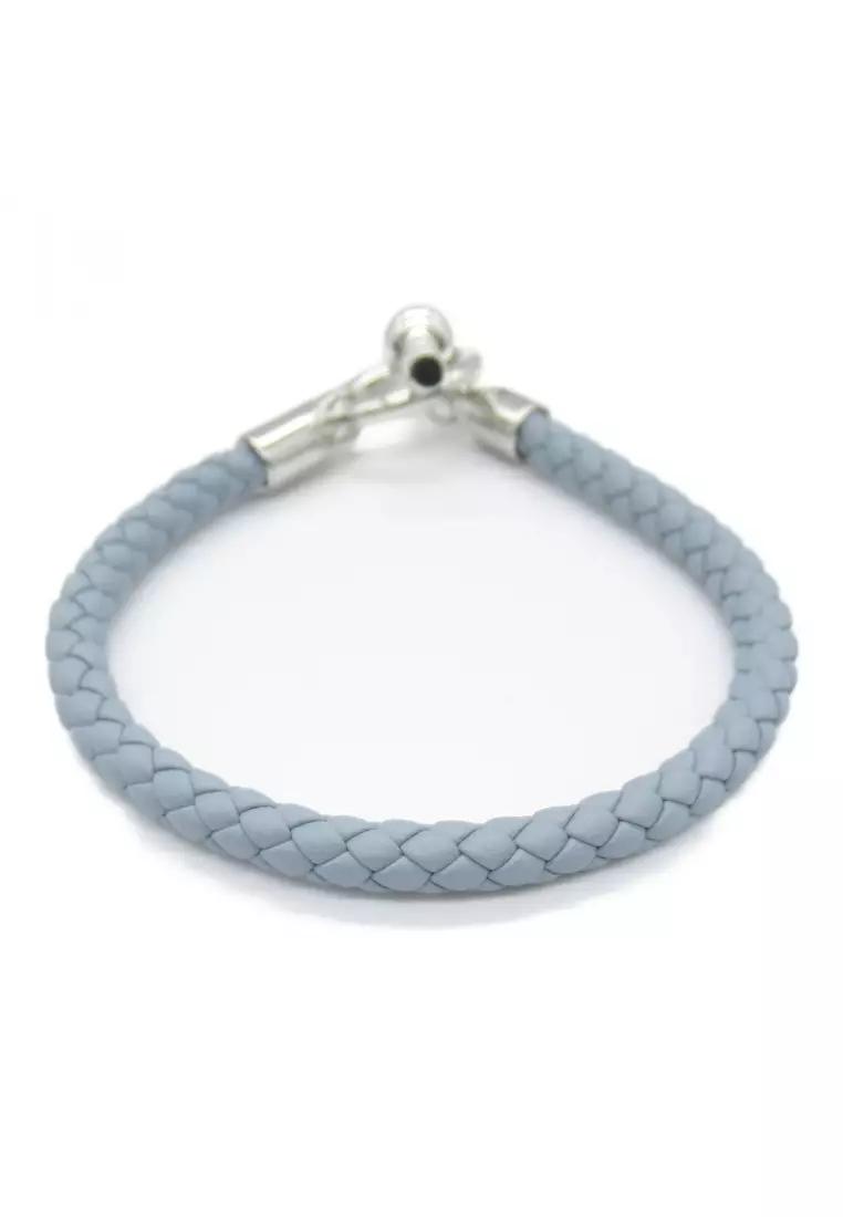 Buy Hermès Pre-Loved Hermès Grenan H Blue Lain bracelet bracelet ...