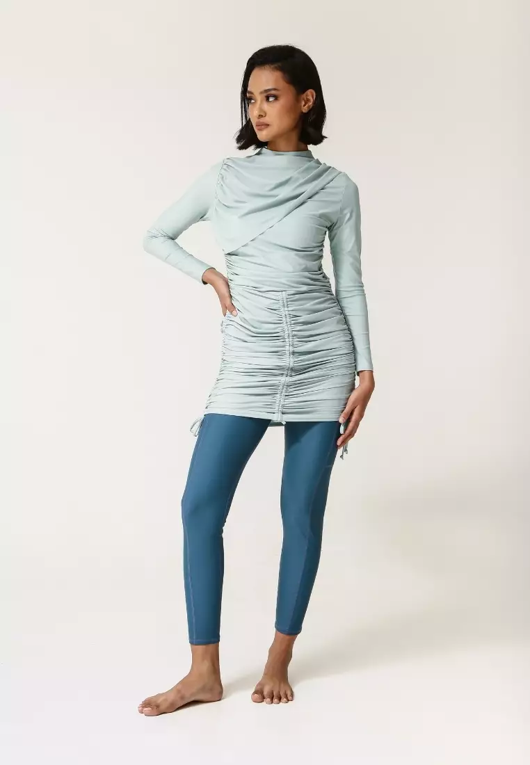 Buy LANUUK LANUUK Isla Modest Swim Dress – Aqua Online | ZALORA Malaysia