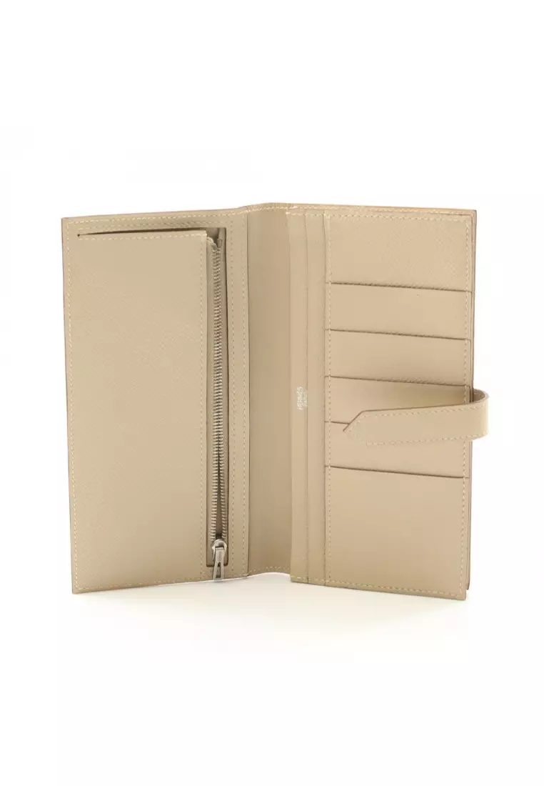 Buy Hermès Pre-Loved Hermès bear souffle Parshman Bi-fold Long Wallet ...