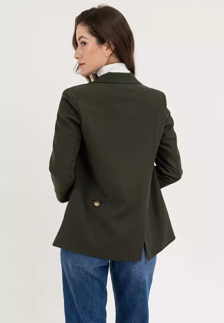 Buy Well Suited Overlap Back Slit Blazer 2025 Online | ZALORA Philippines