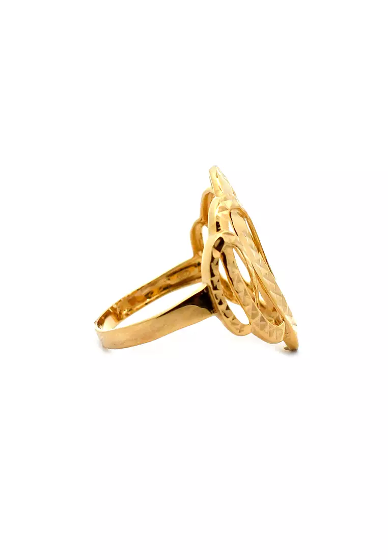 Buy CEBUANA LHUILLIER JEWELRY 18K Italian Made Yellow Gold Lady Ring ...