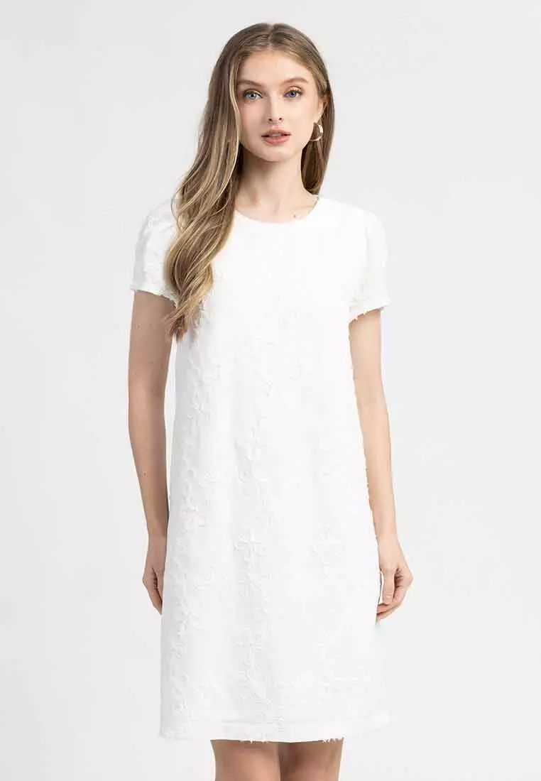 Buy Paperdolls Shaela Floral Embroidered Shift Dress 2026 Online ...