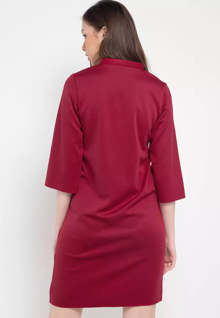 Jual ELLE Unfinished Basic Dress Original 2025 | ZALORA Indonesia