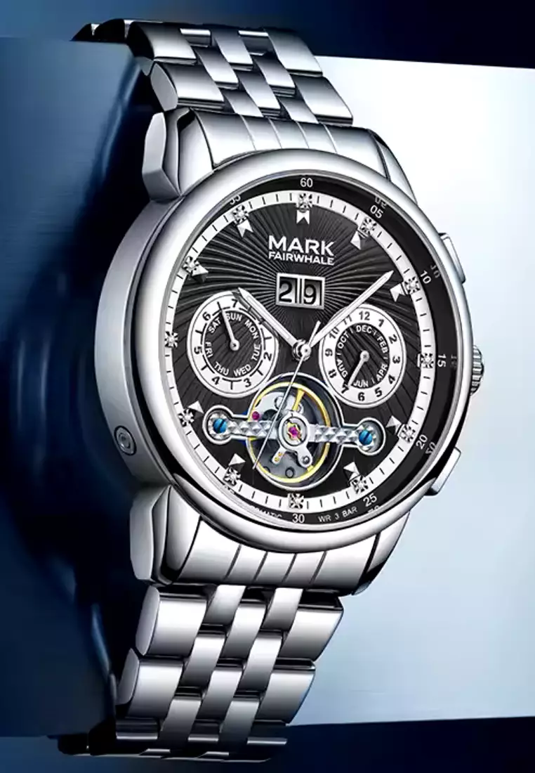 Mark Fairwhale MARK FAIRWHALE® Unisex Automatic Watch, 43mm, Stainless ...