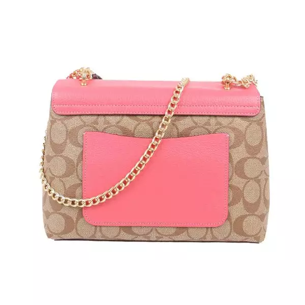 Jual Coach C6784 Tammie Shoulder Bag In Signature Canvas Gold Kh