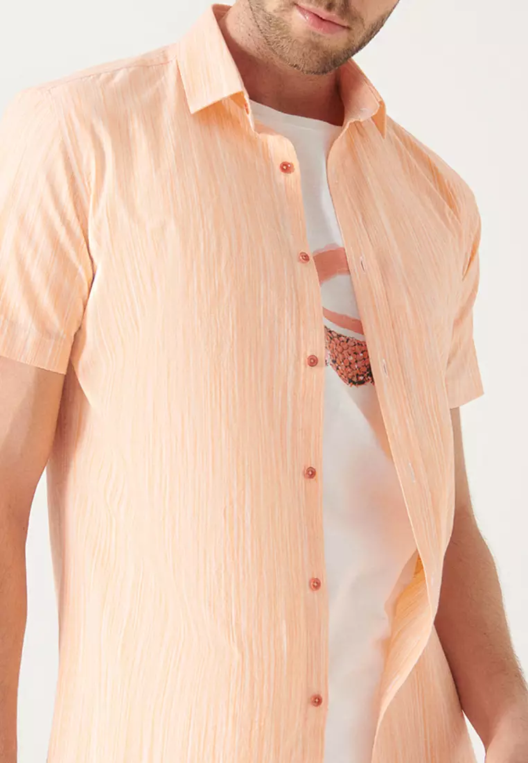 Buy Avva Wrinkled Short Sleeve Shirt 2025 Online | ZALORA