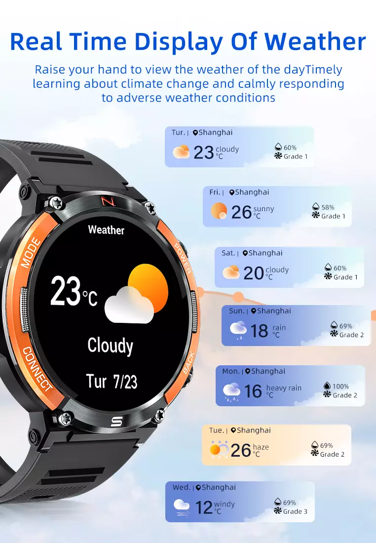 Jual Simbojoy SmartWatch X11 Kompas Jam Tangan Olahraga Luar Ruangan ...