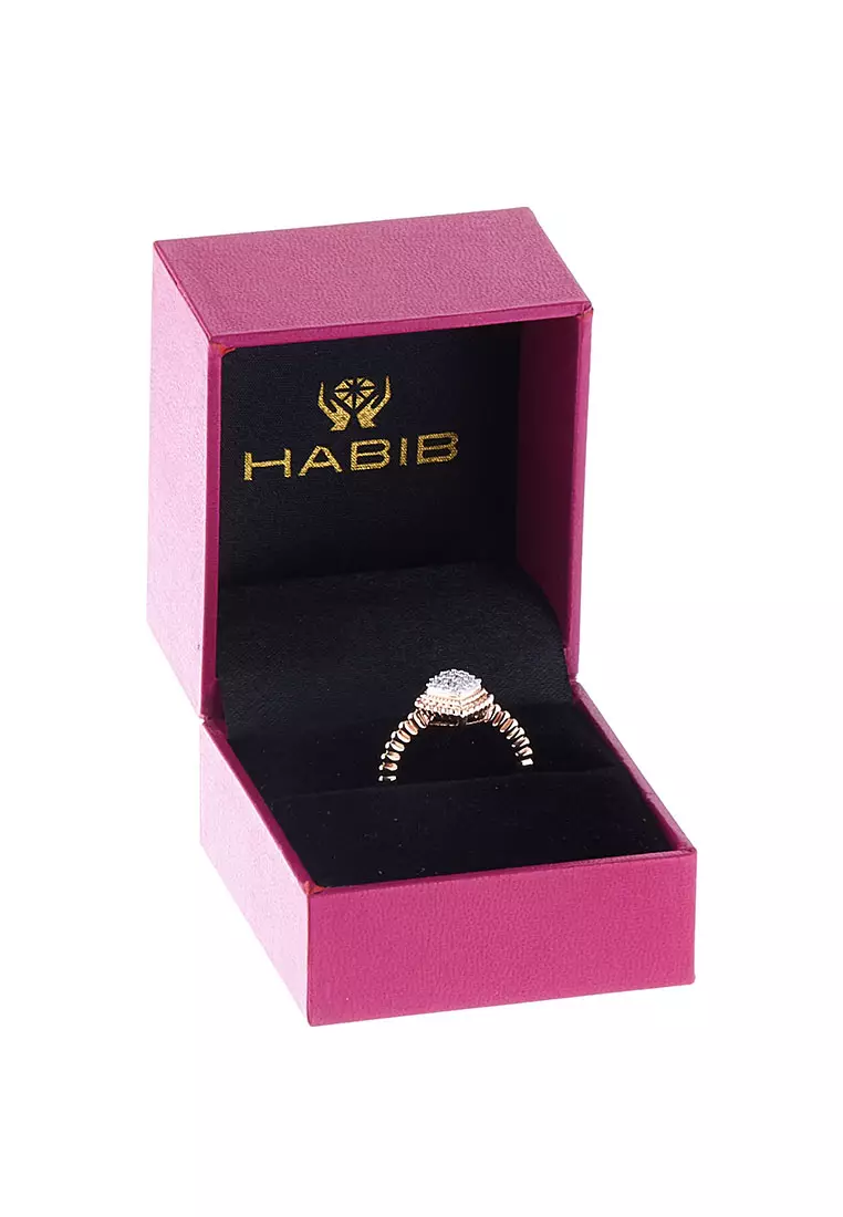 Buy HABIB HABIB Reiny Rose and White Diamond Ring 2024 Online | ZALORA ...