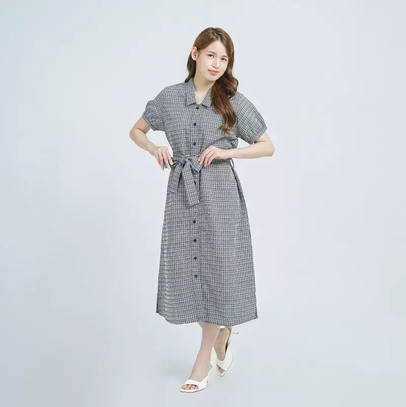 Jual Berrybenka Label Albie Button Collar Dress Multicolors Original ...