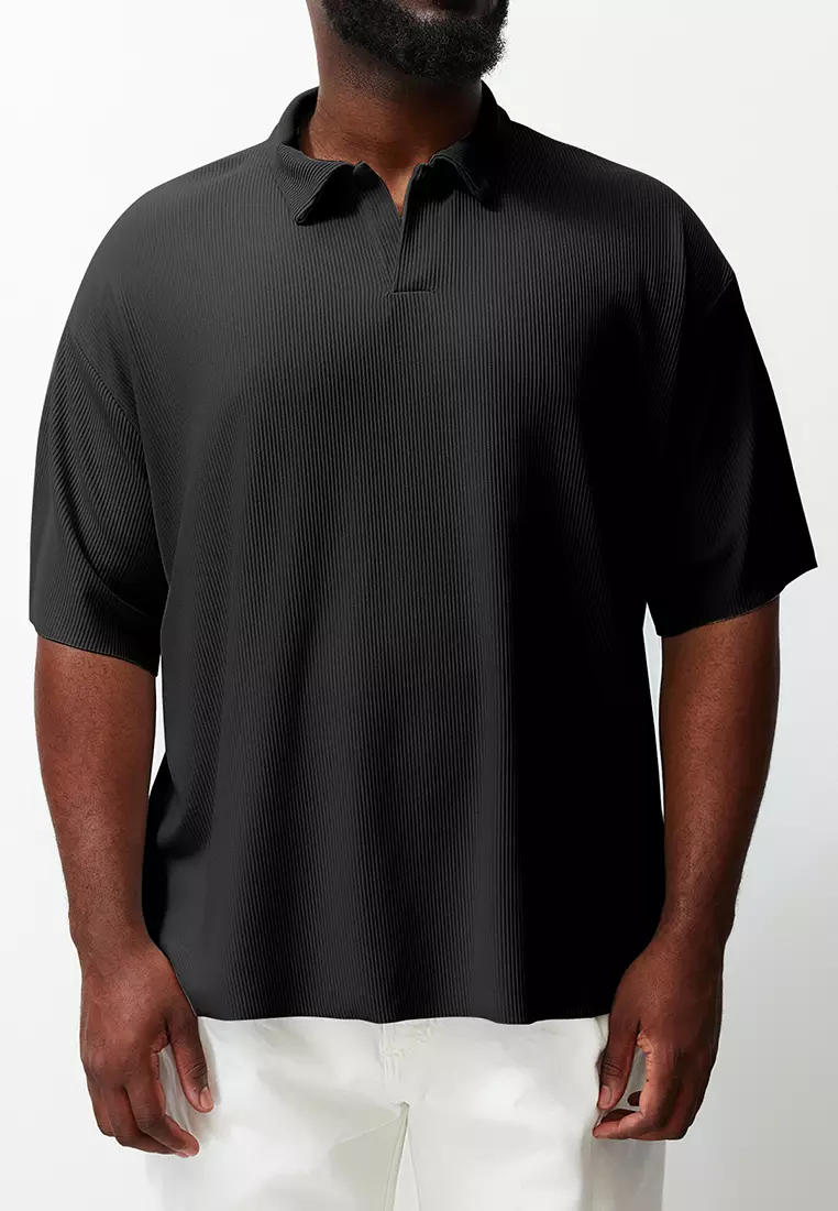 Buy Trendyol Plus Size Polo Shirt 2025 Online | ZALORA