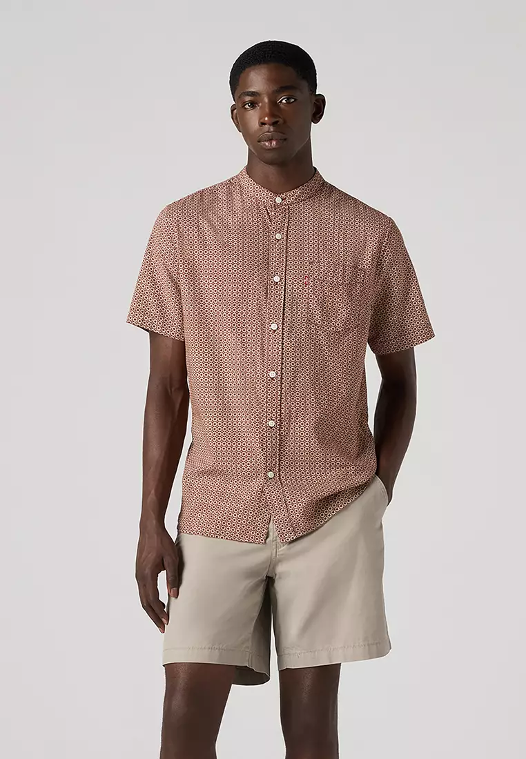 Jual Levi's Levi's® Men's Short-Sleeve Banded Collar Shirt (69891-0019 ...