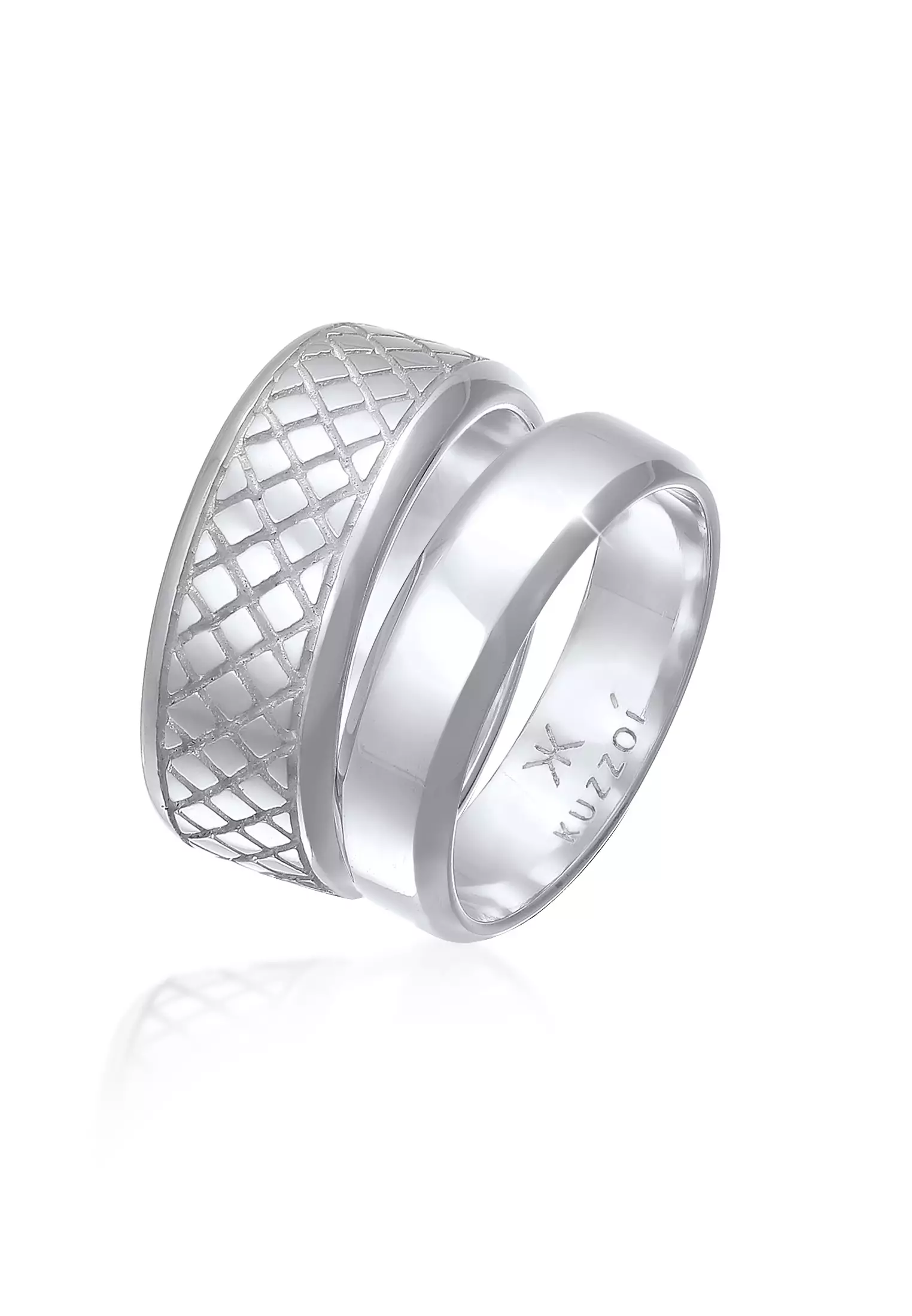 Buy Kuzzoi Ring Men Band Set Basic Massive Trend 2026 Online | ZALORA ...