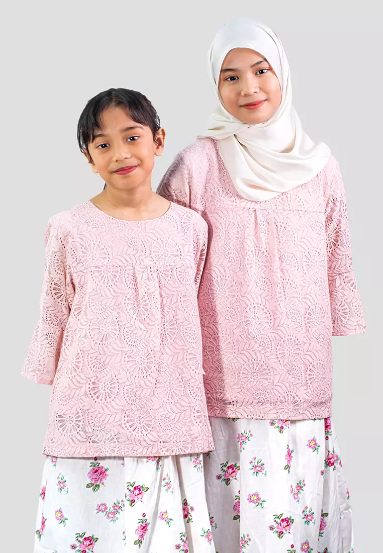 Buy MINI PINK Comel by Mini Pink - Girl Kids & Junior Baju Raya Kurung ...
