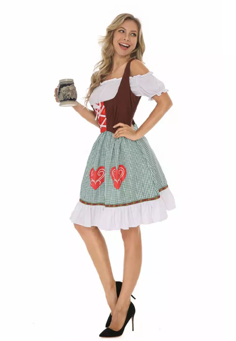 Buy LYCKA LEB3193 Lady Sexy Role Play Uniform Set Green 2025 Online ...