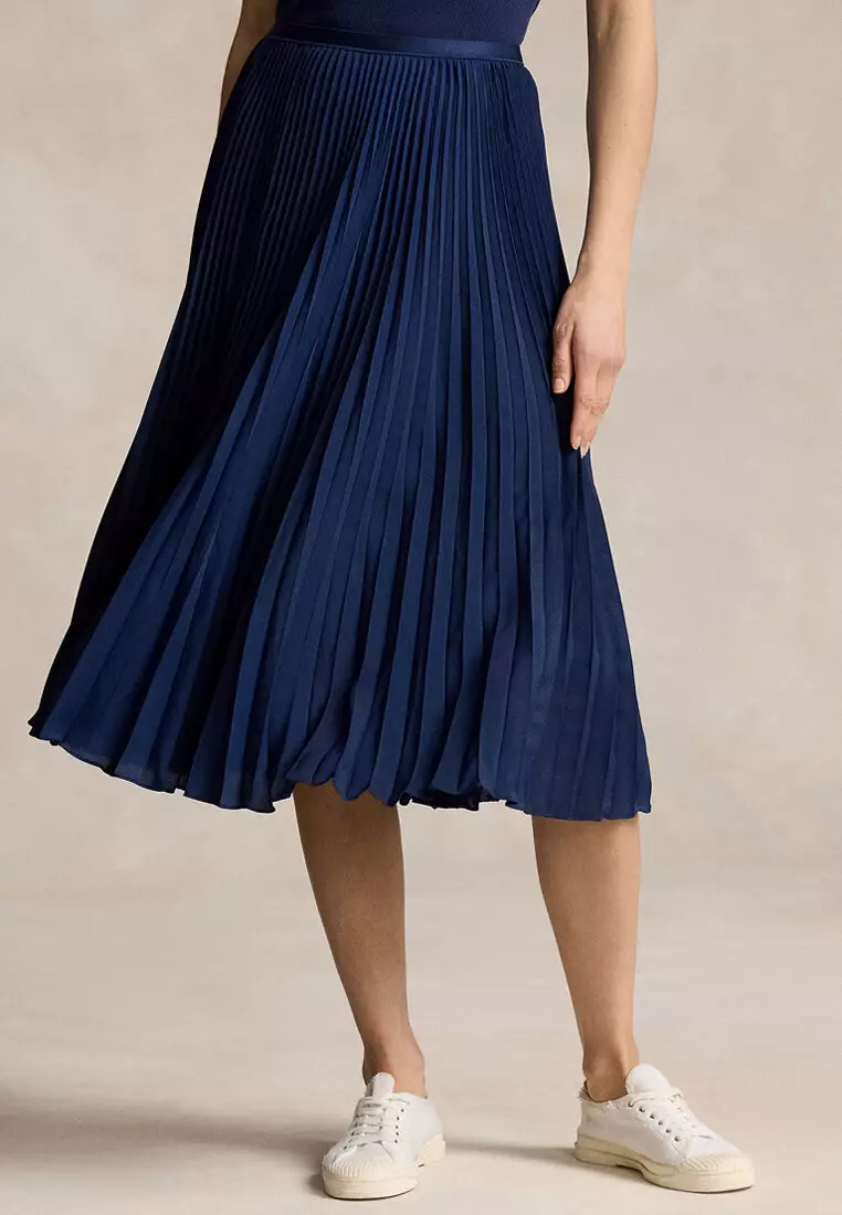 Buy Polo Ralph Lauren Pleated Georgette Skirt 2025 Online | ZALORA