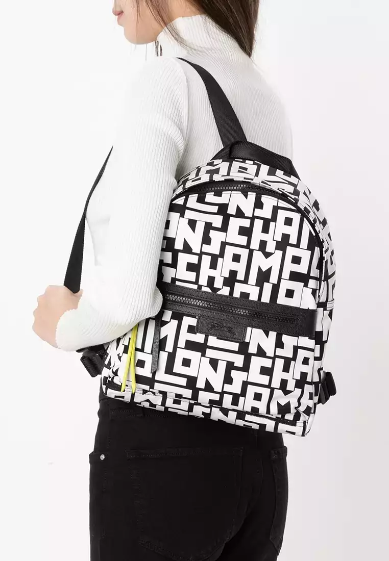 Buy LONGCHAMP Le Pliage LGP Backpack - White/Black Online | ZALORA Malaysia