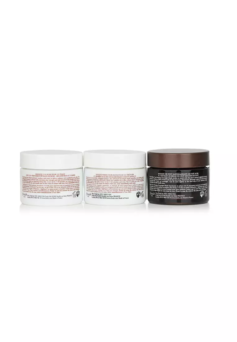Buy FRESH FRESH - Mini Face Mask Trio Set: 3pcs Online | ZALORA Malaysia