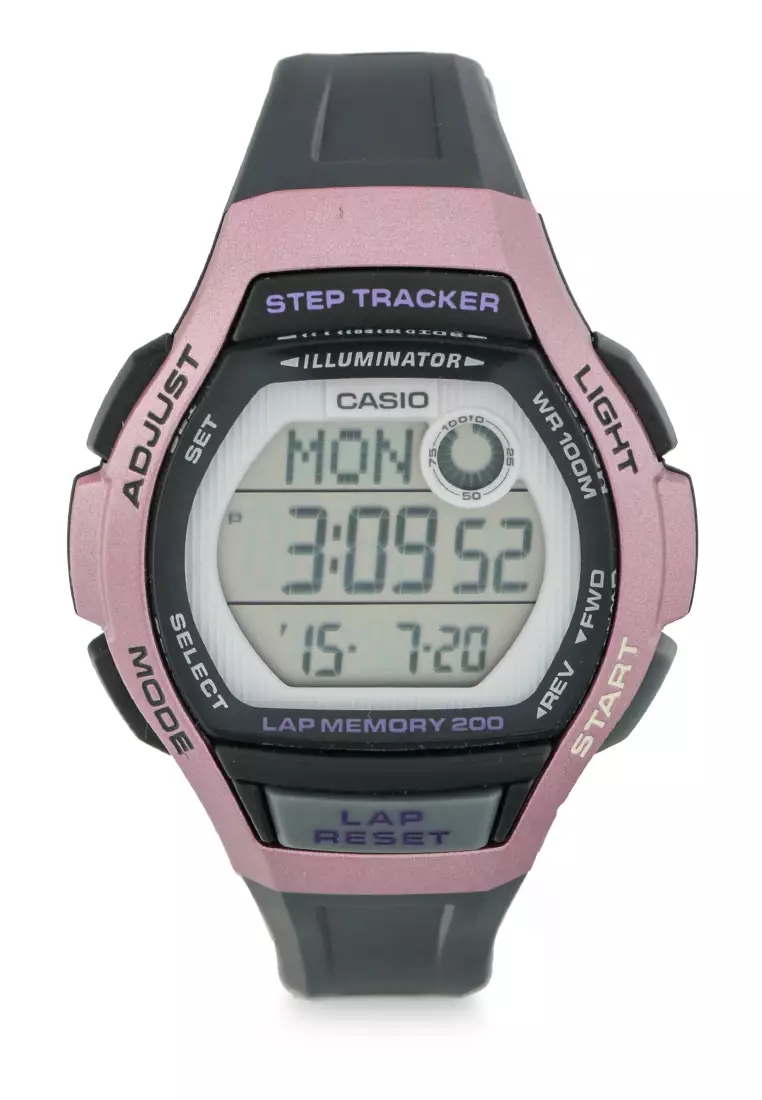 Jual CASIO women LWS-2000H-4AVDF Step Tracker Sport Pink Original 2025 ...