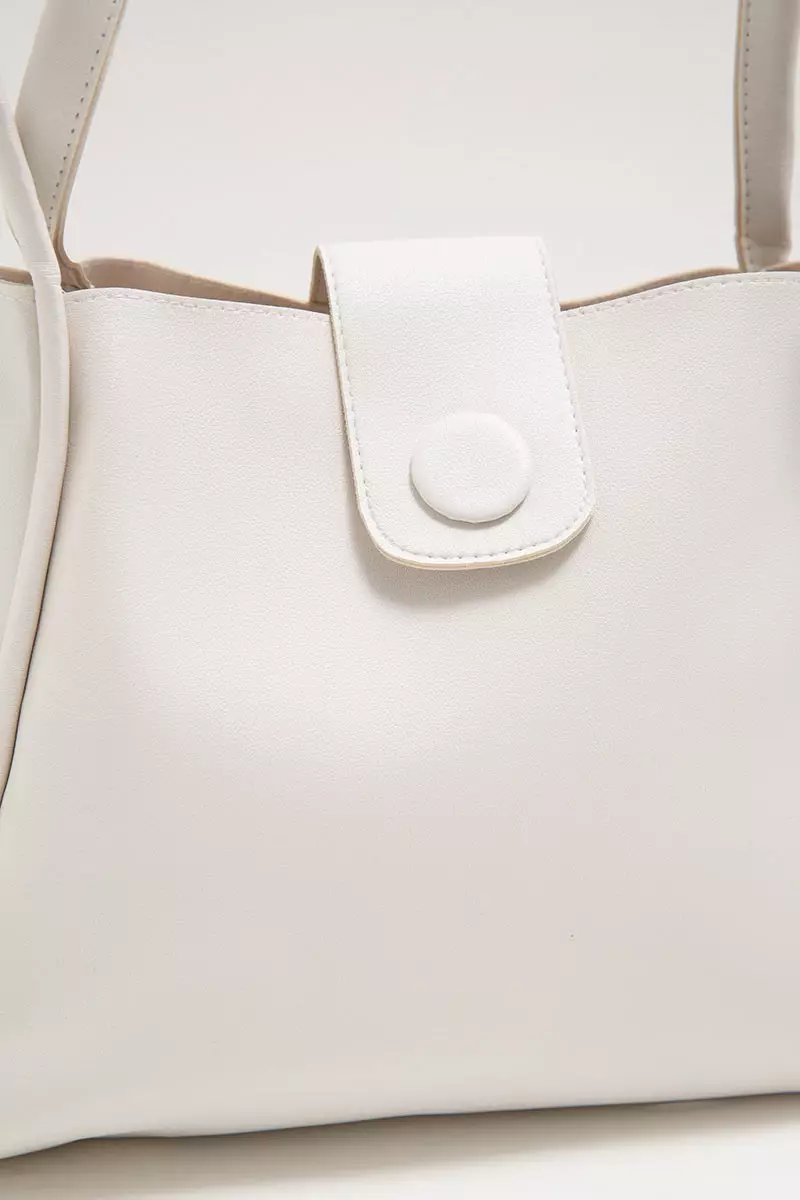 Jual Berrybenka Label Tekka Kanaya Tote Bag White Original 2026 ...