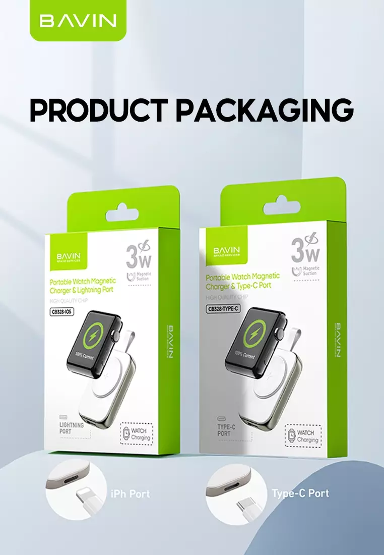 Buy BAVIN CB328 Mini Portable Magnetic Wireless Charger for Smart Watch ...